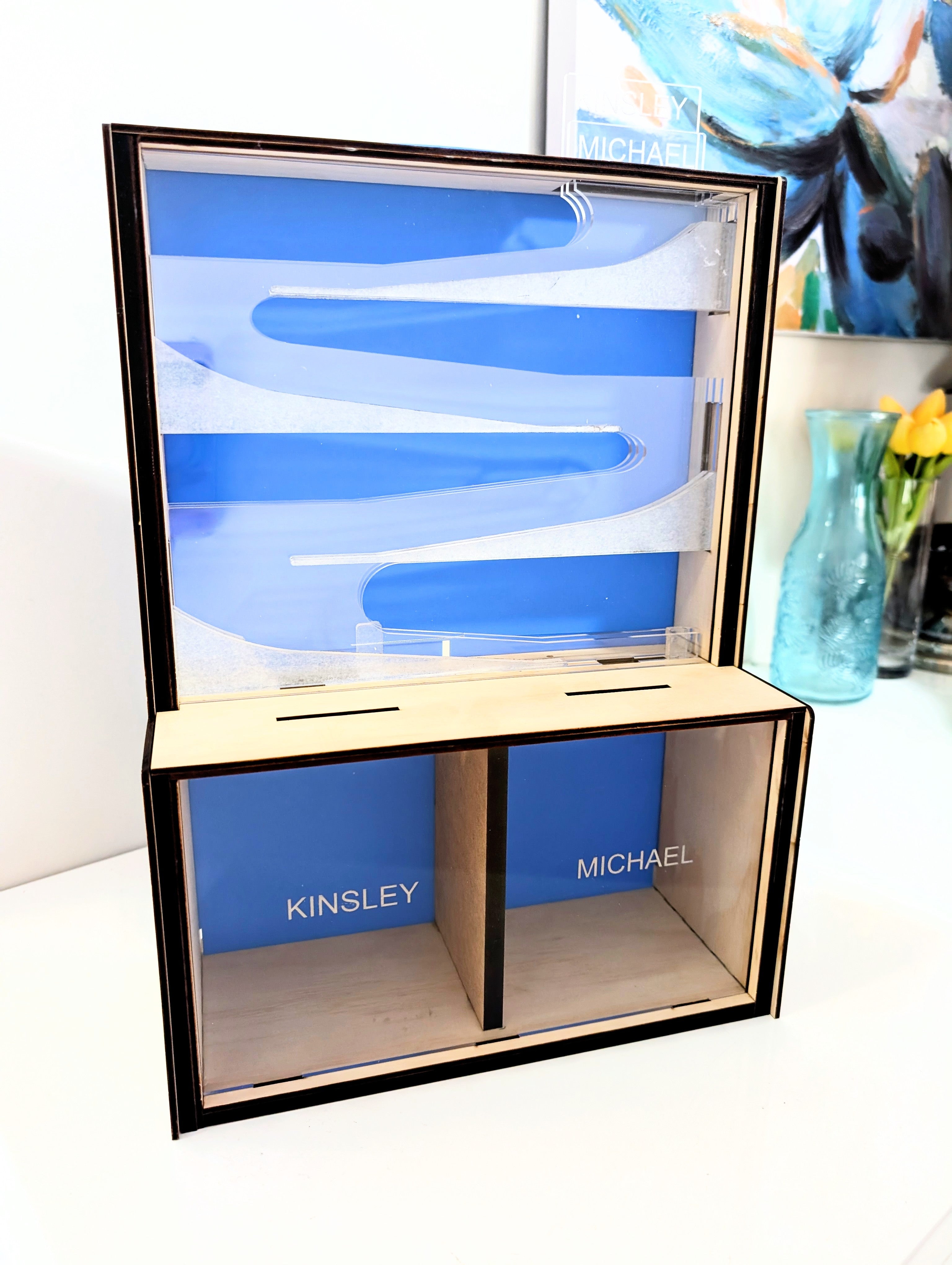 2 Section Coin Drop Money Box – MY LOVELY GIFTS